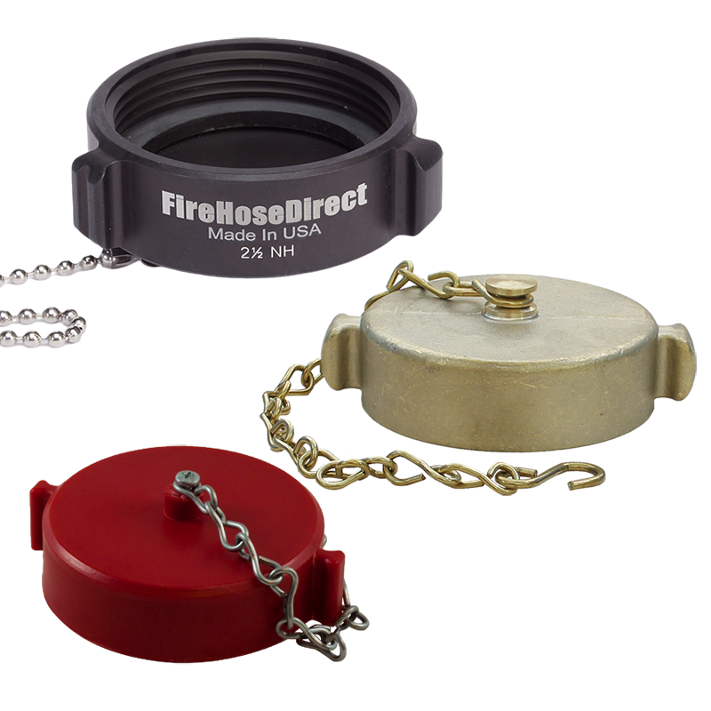 Aluminum, Brass, Plastic Caps & Plugs – FireHoseDirect