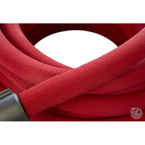 Red 1" x 100' Non-Collapsible Lightweight Hose (Alum 1" NH Couplings ...
