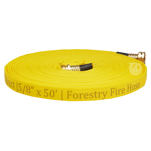 Yellow 5/8" x 50' Forestry Hose – FireHoseDirect