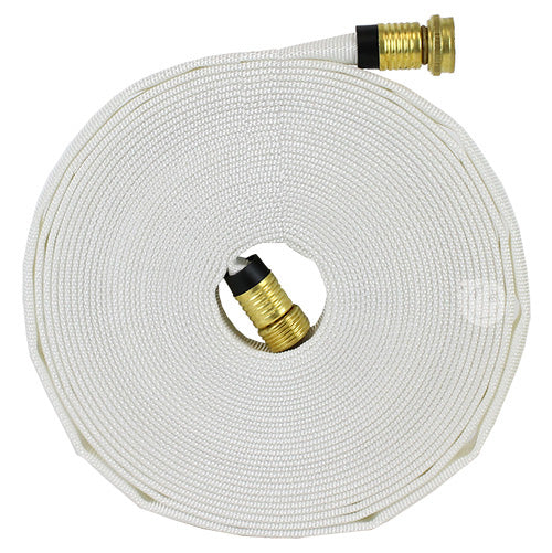 White 3/4" x 50' Forestry Hose (USA Made) – FireHoseDirect