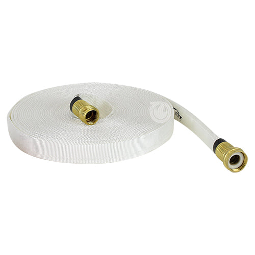 White 3/4" x 50' Forestry Hose (USA Made) – FireHoseDirect