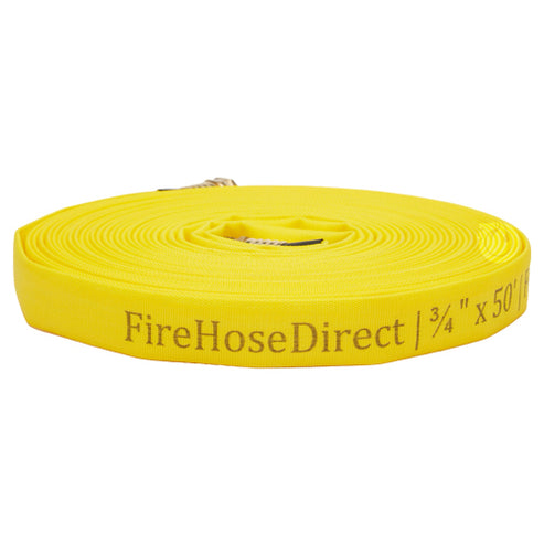 Yellow 3/4" x 50' Forestry Hose – FireHoseDirect