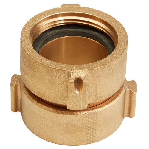 Brass 1 1/2" Swivel Female NPSH to 1 1/2" Swivel Female NH (USA ...