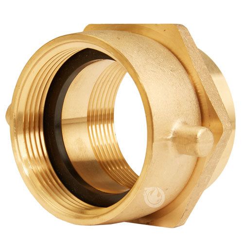 Brass Swivel 2 1/2" Female NH To 2 1/2" Female NPT Adapter – FireHoseDirect