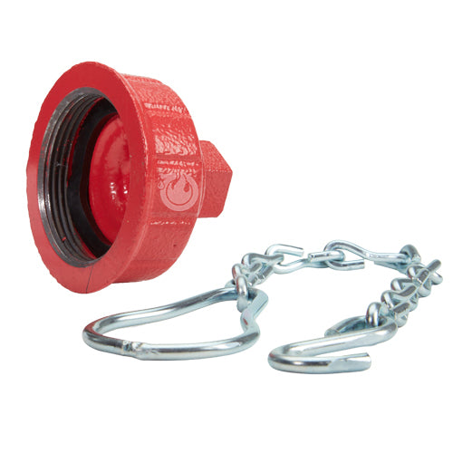 Iron 2 1/2" NH / NST Fire Hydrant Cap – FireHoseDirect