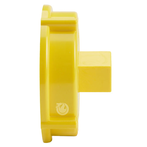 Yellow Plastic 2 1/2" NH Fire Hydrant Cap – FireHoseDirect