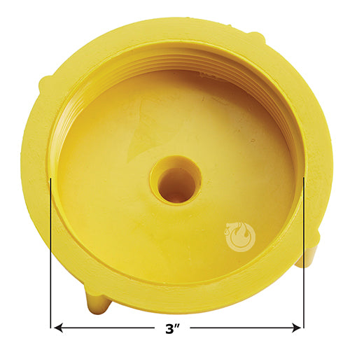 Yellow Plastic 2 1/2" NH Fire Hydrant Cap – FireHoseDirect