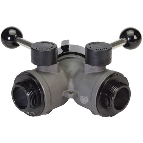 Aluminum 2 1/2" NH Inlet X (2) 1 1/2" NH Outlet – FireHoseDirect
