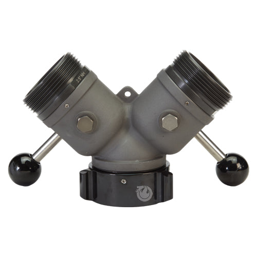 Aluminum 2 1/2" NH Inlet x (2) 2 1/2" NH Outlet – FireHoseDirect