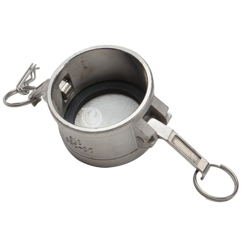Stainless Steel 2 1/2" Female Camlock Dust Cap – FireHoseDirect
