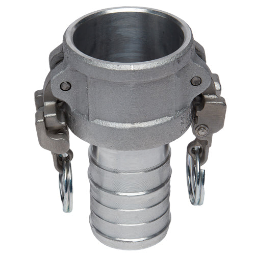 Aluminum Locking 1" Female Camlock Fitting x 1" Hose Shank (USA ...