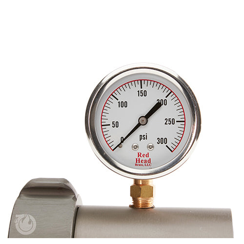 Aluminum 2 1/2" Threaded Line Gauge – FireHoseDirect