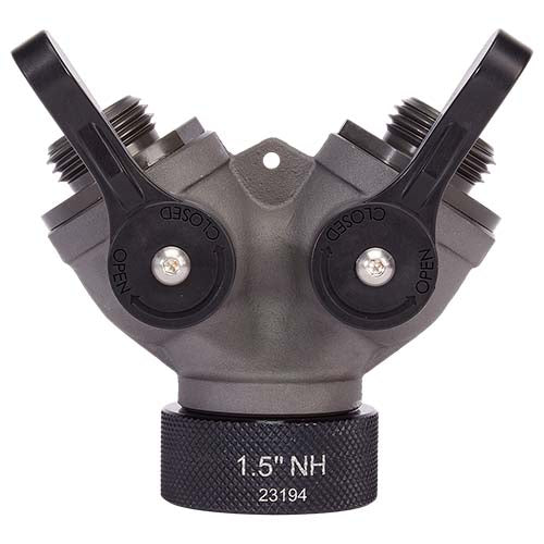 Aluminum 1 1/2" NH Inlet x (2) 1" NH Outlet – FireHoseDirect