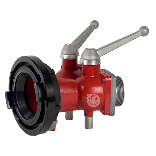 Kochek Aluminum 5" Storz Inlet x (2) 2 1/2" NH Outlet Wye Ball Valve ...