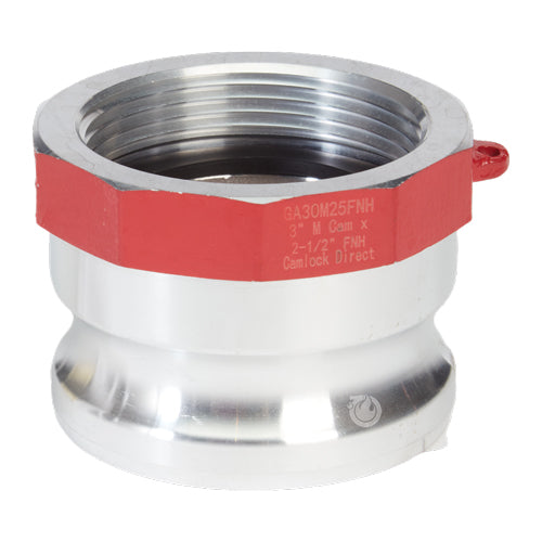 Aluminum 3" Male Camlock x 2 1/2" Female NH Fire Hose – FireHoseDirect