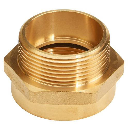 Brass 1 1/2" Female NPSH to 1 1/2" Male NPT (Hex) – FireHoseDirect