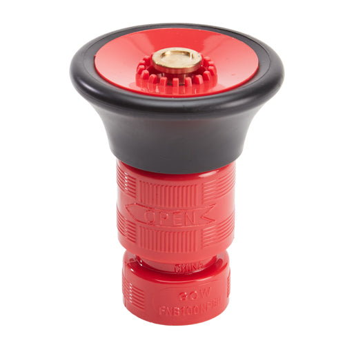 Plastic 1" Red Fire Nozzle With Bumper (NPSH) – FireHoseDirect