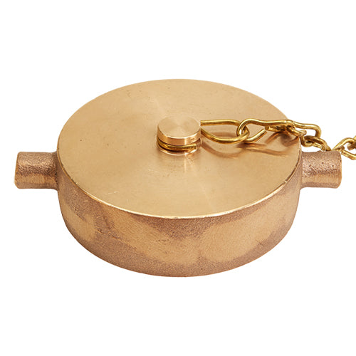 Brass Pin Lug 3" NPSH Cap – FireHoseDirect