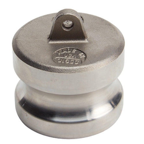 Stainless Steel 2" Male Camlock Dust Plug (USA) – FireHoseDirect