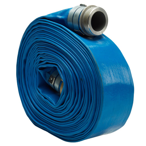 Blue 3" x 50' Lightweight Discharge Hose – FireHoseDirect
