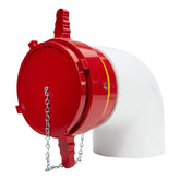 Horizontal 6" PVC Strainer With Back Flush Cover – FireHoseDirect